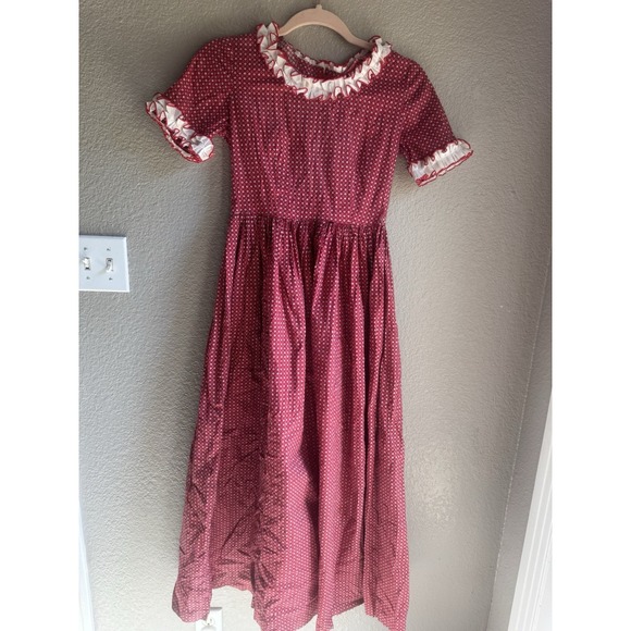 The Unbranded Brand | Dresses | Vintage 7s Dress Betsy Ross Red Prairie ...